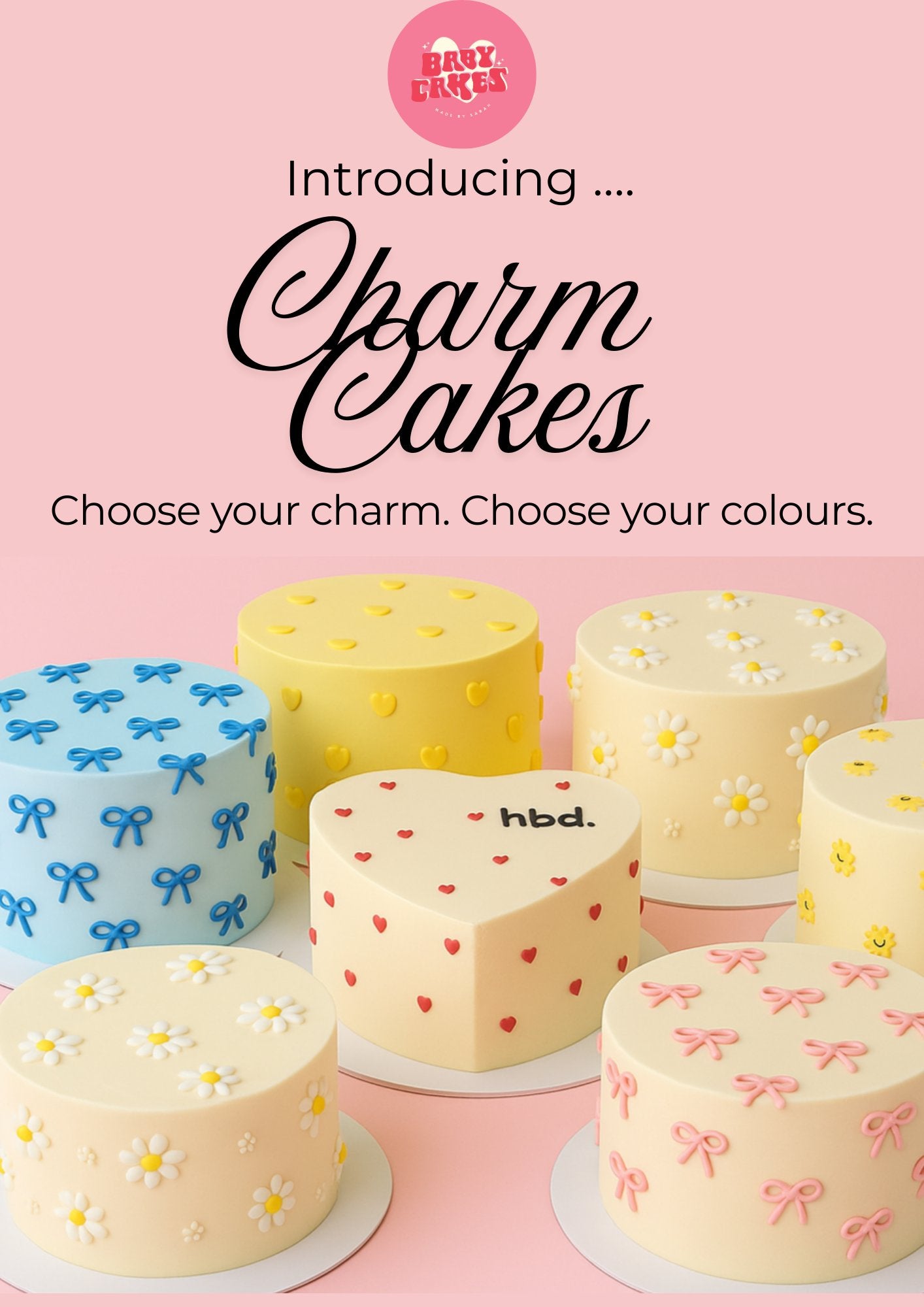 Charm Cakes – Baby Cakes made by Sarah